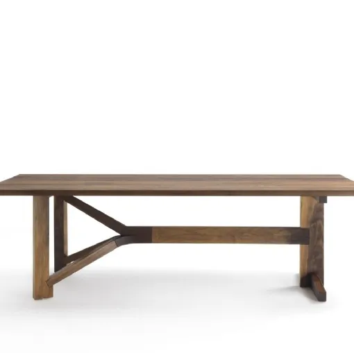 Prime Wood Fix Riva 1920 table in wood and iron